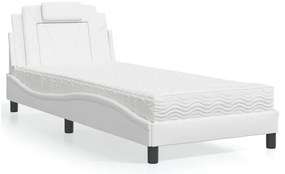 Postel Viana s matrací bílá 90 x 200 cm umělá kůže 3208769