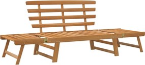 Zahradní lavice 2 v 1 190 cm masivní akácie 316471