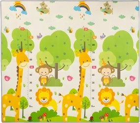 CHIPOLINO Dětská podložka na hraní Džungle / 113x174 cm / Voděodolná /