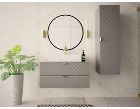 Koupelnový nábytek Boterio III, Sifon k umyvadlu: ne, Umyvadlo: ne, Barva:: šedá