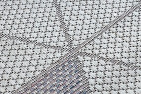 Dywany Łuszczów Kusový koberec Sion Sisal Triangles 3006 ecru/pink ROZMĚR: 160x220