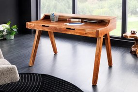 Designový psací stůl Freddo 100 cm přírodní hnědá akácie