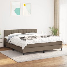 Box spring postel s matrací taupe 180x200 cm textil 3140237