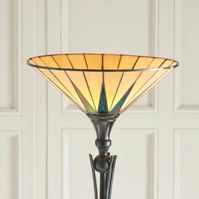 Endon 64042 - Stojací lampa Tiffany DARK STAR 1xE27/60W/230V pr. 42 cm