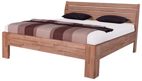 Masivní postel WALTZ - Solwo Design Dřevo a odstín oleje: DUB Cink - Olej odstín DO203, Rozměr spací plochy: 220x200