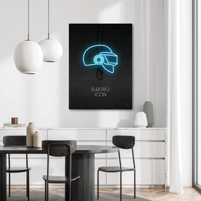 Gario Obraz na plátně Neonově modrá ikona - Rubiant Rozměry: 40 x 60 cm