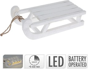 Vánoční sáně s LED osvětlením 30 cm