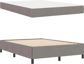Postel s boxspringem Taupe 140 x 190 cm textil 3398861