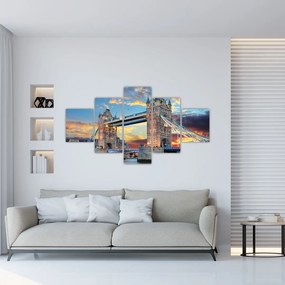 Obraz - Tower Bridge, Londýn, Anglie (125x70 cm)