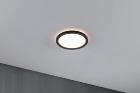 Paulmann 70997 Atria Shine, černé stropní svítidlo s korónou, 11,2W LED 3000K, průměr 19cm