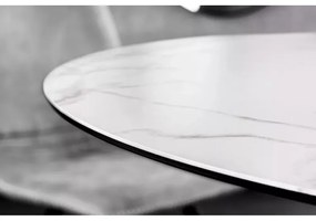 Massive home | Kulatý jídelní stůl ALPINE WHITE 120 CM keramika
