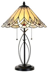 Stolní lampa Tiffany ART DECO Clayre &amp; Eef 5LL-5186