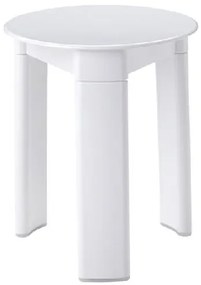 Aqualine Doplňky - Koupelnová stolička Trio, průměr 330x400 mm, bílá 2072