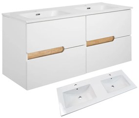 BPS-koupelny Koupelnová skříňka s keramickým dvojumyvadlem Spectrum W 120
