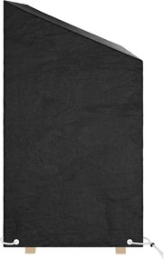 Plachta na zahradní lavici 8 oček 160 x 70 x 70/88 cm PE 319339