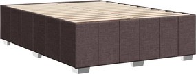 Rám postele bez matrace tmavě hnědý 140 x 200 cm textil 3284842