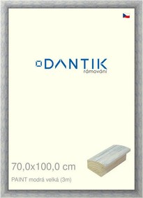 DANTIK rámeček 70x100 | PAINT modrá velká (Plexi Čiré)