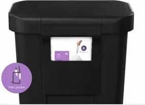 Simplehuman Pedálový odpadkový koš  – 45 l / kapsa na sáčky/ obdélníko