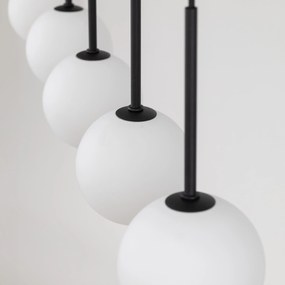 TK Lighting Černý závěsný lustr Martin pro žárovku 6x G9 TK4504