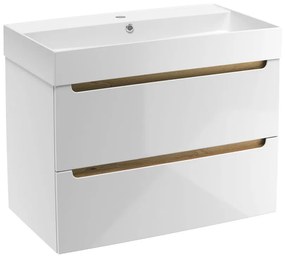 Koupelnová skříňka s umyvadlem Naturel Stilla 80x60x45 cm bílá STILLAD08057U2