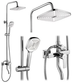 Rea Argus, sprchový set s vanovou výlevkou, chromová, REA-P7856