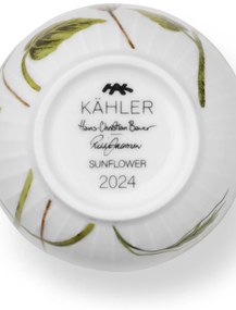 KÄHLER Porcelánový hrnek Hammershøi Summer Sunflower, žlutá barva, porcelán