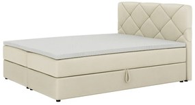 Expedo Čalouněná postel boxspring SCARLETT + topper, 140x200, itaka 16