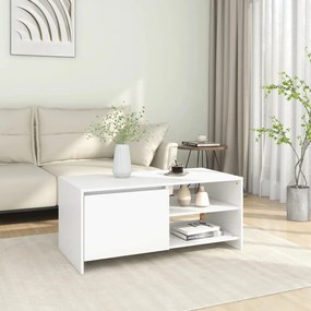 vidaXL Konferenční stolek 102 x 50 x 45 cm kompozitní dřevo [813034] Barva: Bílá