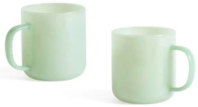 HAY Skleněný hrnek Borosilicate 2 ks, jade light green