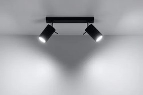 Bodové svítidlo SOLLUX Ring 2 GU10 2x40W bez zdroje SL.0092 černá