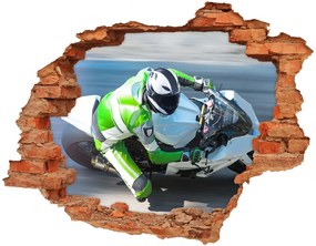 Wallmuralia Fototapeta díra na zeď 3D Motocyklový závod 90x70 cm