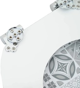 Toaletní sedátko s tlumeným zavíráním 2 ks Modro-bílá porcelán 3414540