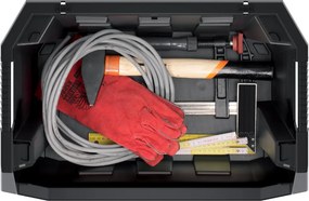 Prosperplast Dílenský úložný box se skosenou hranou HEAVY DUTY, černý 40x29x28 M
