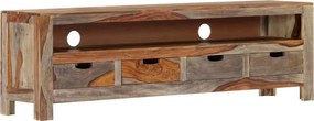 vidaXL TV stolek masivní sheeshamové dřevo 130 x 30 x 40 cm [247750]
