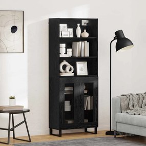Vysoký bufet 2 ks Černý dub 69,5 x 34 x 180 cm 3403191