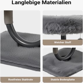 Škrabadlo pro kočky fudajo – 99 cm, šedá (66007)