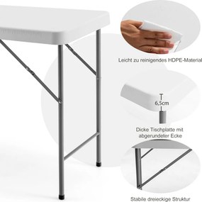 Costway Fish Cleaning Table Více přenosné rybí filé a lovecká stanice s dřezovou