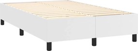 Rám postele s boxspringem bílý 120 x 200 cm umělá kůže 3121036