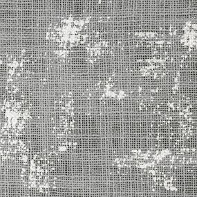 ZÁVĚS NA KROUŽCÍCH SOLANA 140X250 CM STŘÍBRNÁ