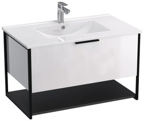 BPS-koupelny Koupelnová skříňka s keramickým umyvadlem Kubus W ZV 80