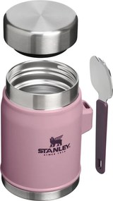 Fialová termoska na jídlo z nerezové oceli 400 ml Legendary Food Jar + Spork Purple Smoke – Stanley