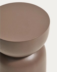 Betonový kulatý zahradní stolek ø 32 cm Garbet – Kave Home