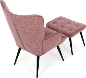 Relaxační křeslo AK-303 PINK2, sametová látka, růžová (68 x 72) cm
