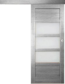 posuvné interiérové dveře na stěnu vasco doors BRAGA model B Průchozí rozměr: 70 x 197 cm, Orientace dveří: Levé dveře, Dekor: Dub Aljaška
