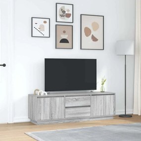 TV skříňka s LED světly šedá Sonoma 160,5x41x50 cm 3328431