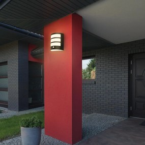 BRI 3795015 LED nabíjecí nástěnné svítidlo, venkovní, pohybové čidlo, soumrakový senzor, IP44, černá - BRILONER