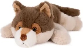 TEDDIES Plyšový vlk ležící 35 cm / od 0 měsíců