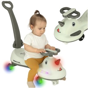 Creative Corner LED Swing FIX S1 gravitační koloběžka s rukojetí šedá max. 65 kg