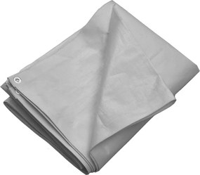 Plachta 260 g/m² 4 x 5 m šedá HDPE 151503