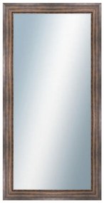 DANTIK - Zarámované zrcadlo - rozměr s rámem cca 60x120 cm z lišty TRITON široký měď antik (2951)